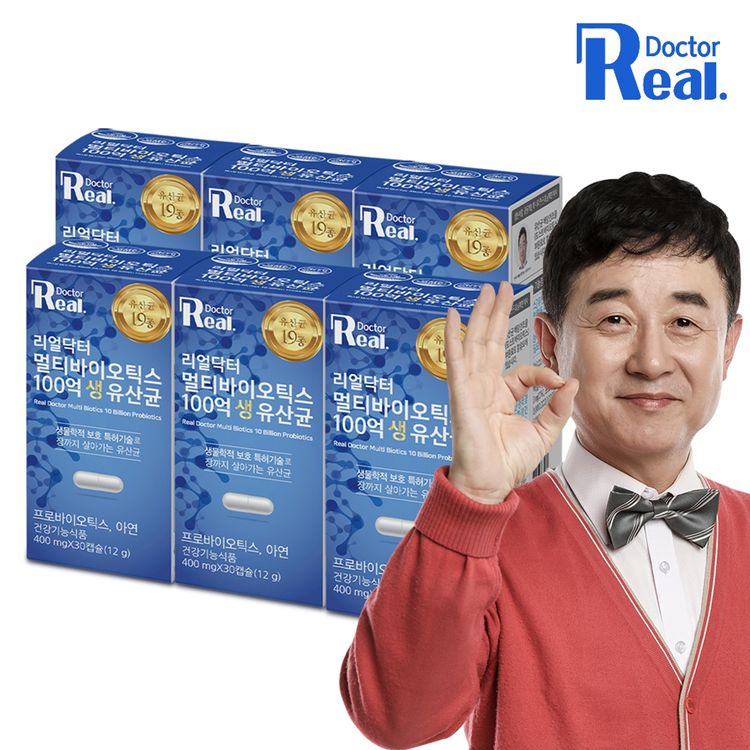 리얼닥터 멀티바이오틱스 100억 생유산균 30캡슐 6개 6개월분 포스트바이오틱스 홈플러스 택배배송