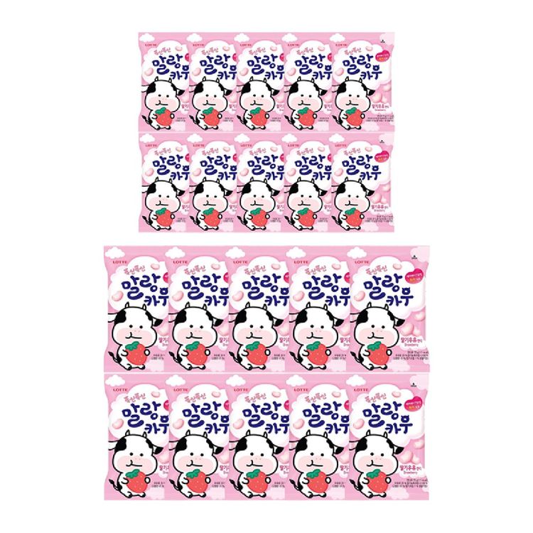 롯데 말랑카우 딸기 79g X 20개 X 1박스 홈플러스 택배배송
