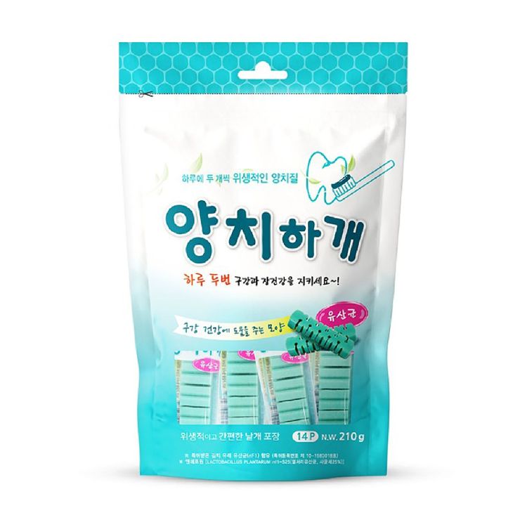 양치하개 유산균 14p 반려견 치석제거 덴탈껌 홈플러스 택배배송