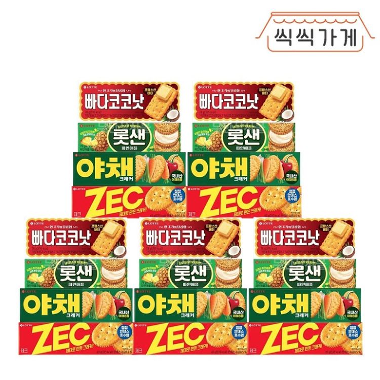 씩씩가게 롯데 비스킷 4번들 X 5ea 홈플러스 택배배송