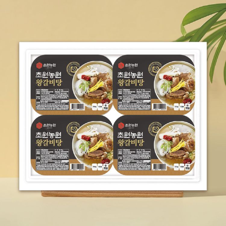 국제식품 초원농원 맛 그대로 진한육수 진짜 왕 갈비탕 700g4팩 홈플러스 택배배송