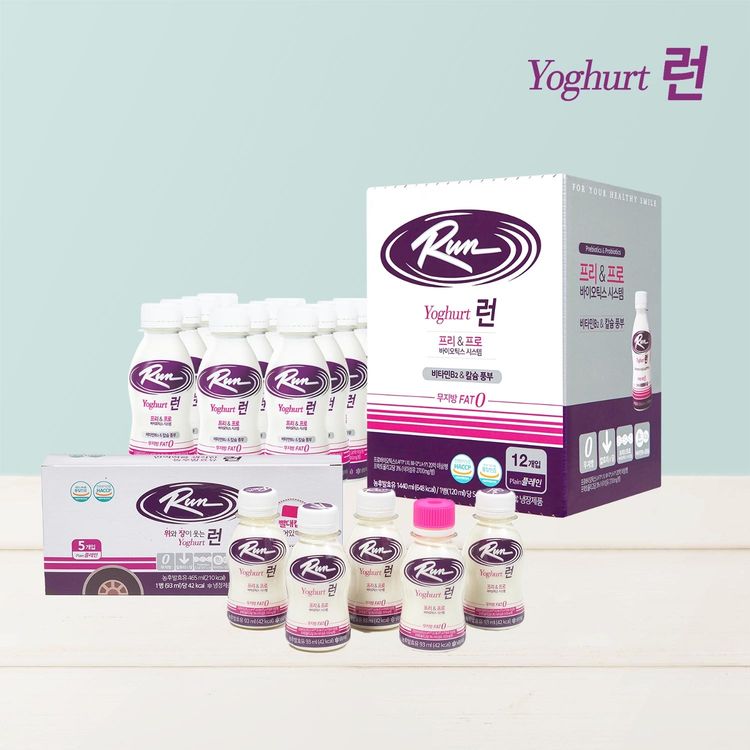 신앙촌 프리and프로바이오틱 런 요구르트 12p 미니 런 요구르트 5입 홈플러스 택배배송