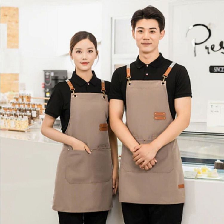 더블포켓 카페 원예 공방 H형 다용도 앞치마 브라운 홈플러스 택배배송