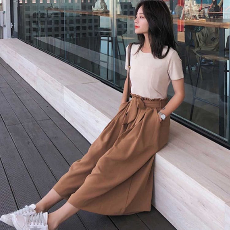 와이드 팬츠 밴딩 바지 여름 데이트 패션 여름옷 홈플러스 택배배송
