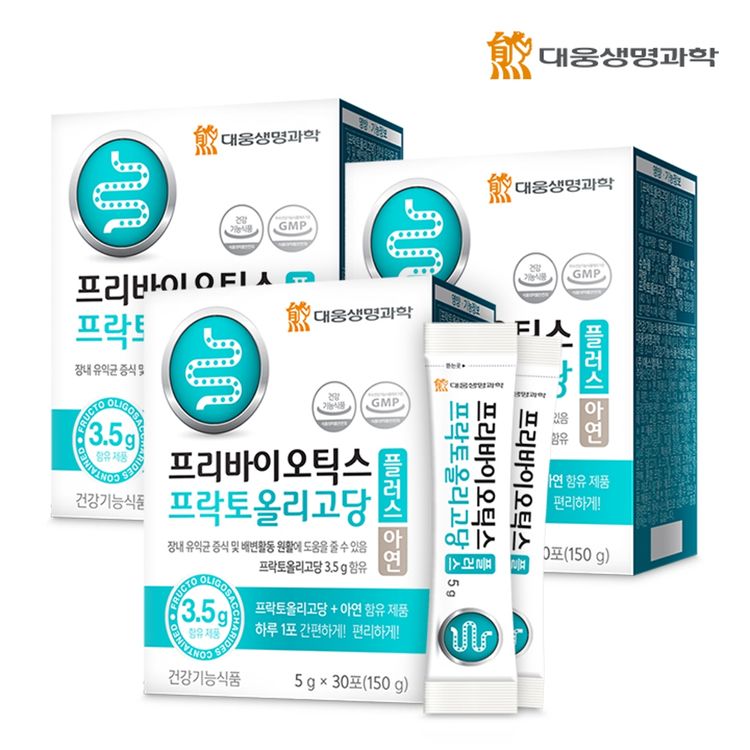 대웅생명과학 프리바이오틱스 프락토올리고당5gx30포 3박스총3개월분 홈플러스 택배배송