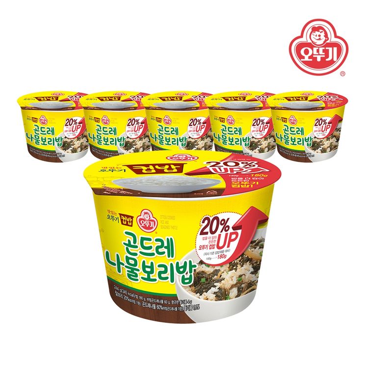 오뚜기 맛있는 오뚜기 컵밥 곤드레나물보리밥증량 244g X 6개 홈플러스 택배배송