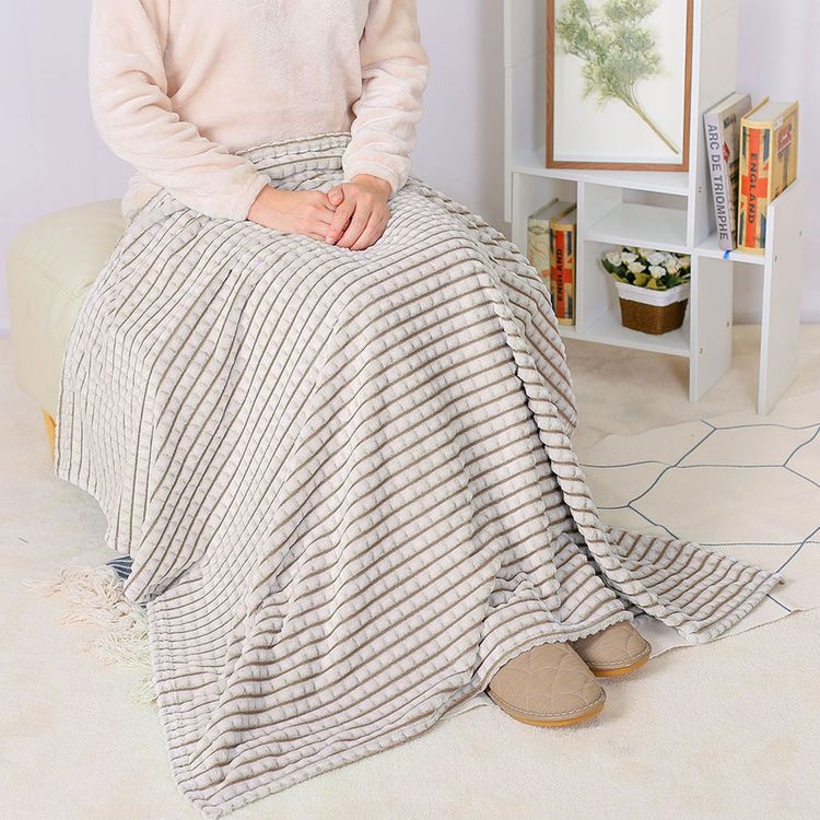 모던체크 극세사 무릎담요카키브라운 차박담요 홈플러스 택배배송