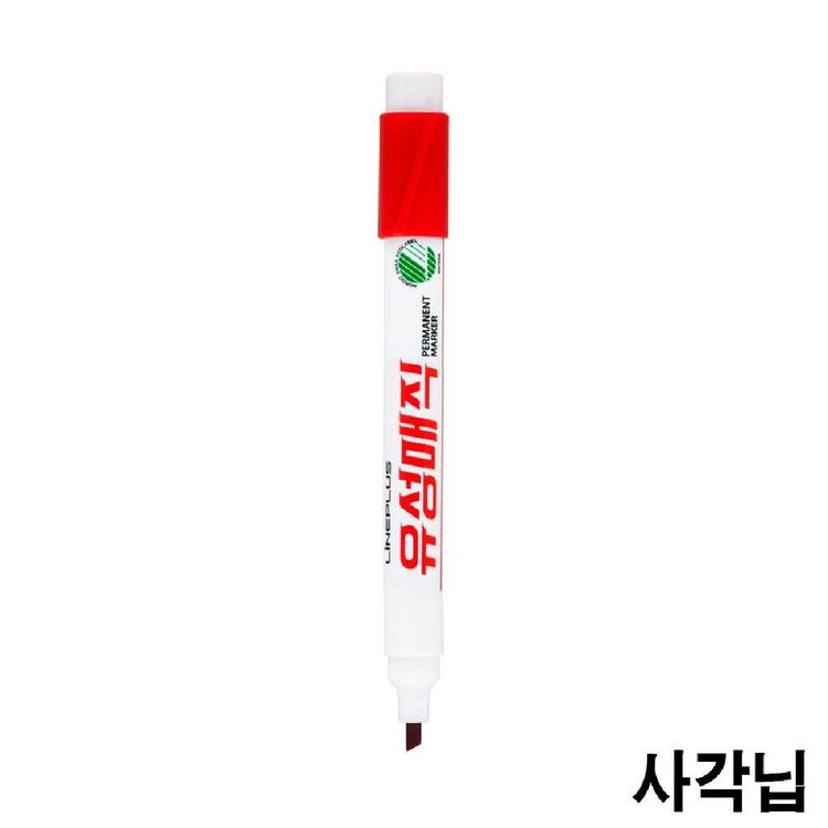 라인플러스 페놀 유성매직 사각닙 12개입1다스 빨강색 홈플러스 택배배송