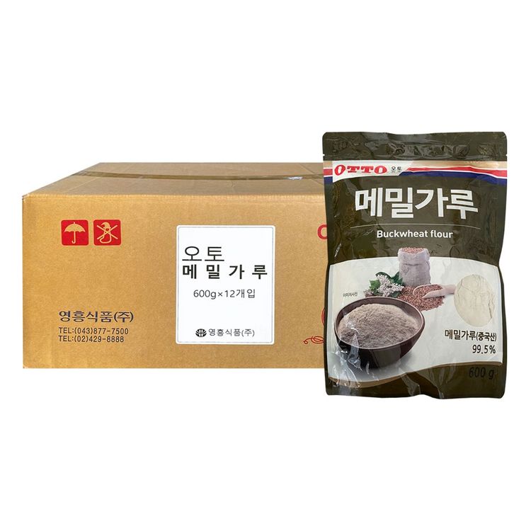 영흥식품 오토 메밀가루 600g 1box 12개입 홈플러스 택배배송