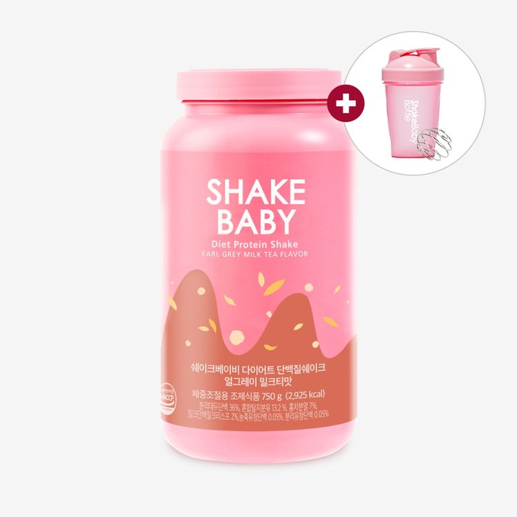 쉐이크베이비 식사대용 다이어트쉐이크 시즌1 밀크티맛 750g 랜덤보틀 600ml 1개 홈플러스 판매자택배
