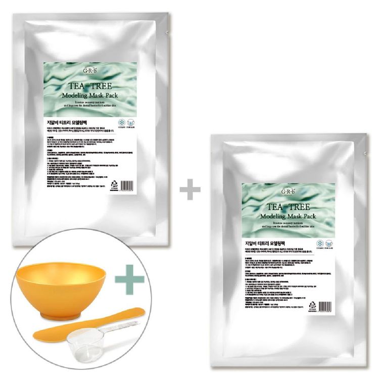 지알비 티트리 보습 각질 케어 모델링팩 2팩 세트 총 2kg 홈플러스 택배배송