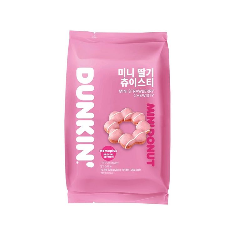 홈플러스 단독 던킨 딸기 미니 츄이스티 280g 홈플러스