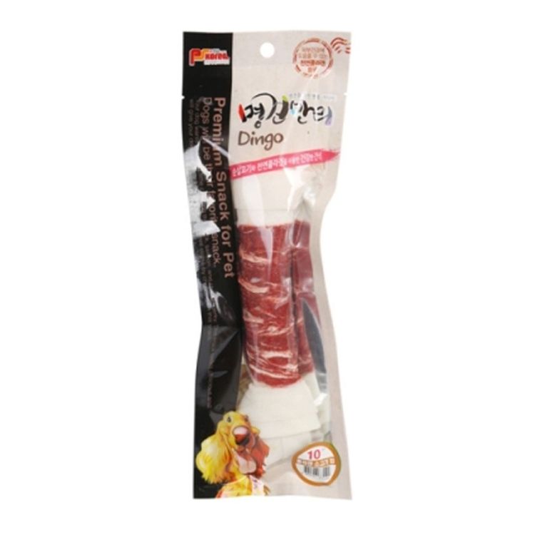 강아지육포 강아지 명견만리 콜라겐 소고기껌 10in 1p 애견 간식 홈플러스 택배배송