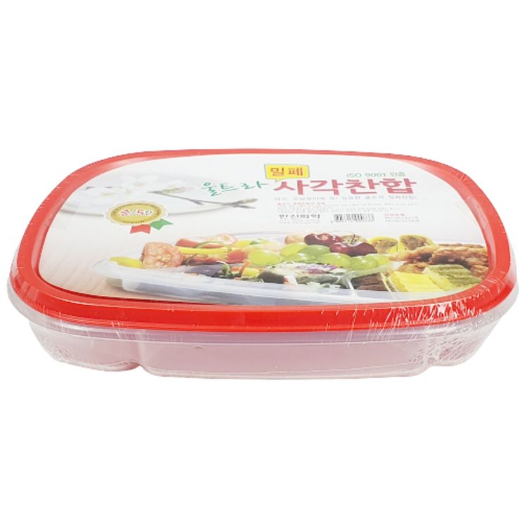 사각찬합 5칸 반찬통 사각반합 살림템 식품 밀폐용기 홈플러스 택배배송