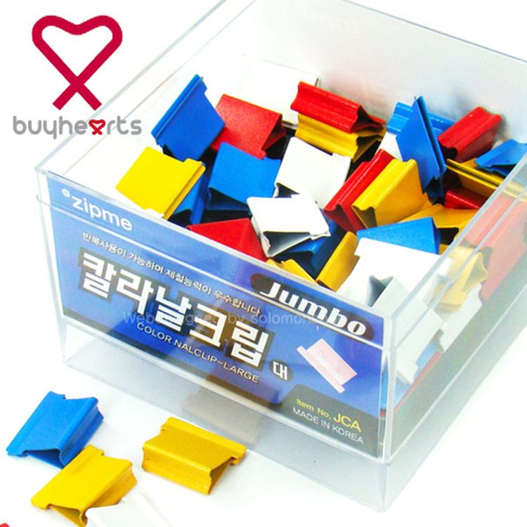 바이하츠 점보 칼라날크립 대클립크립날클립칼라크립컬러날클립칼라날클립실버클립 홈플러스 택배배송