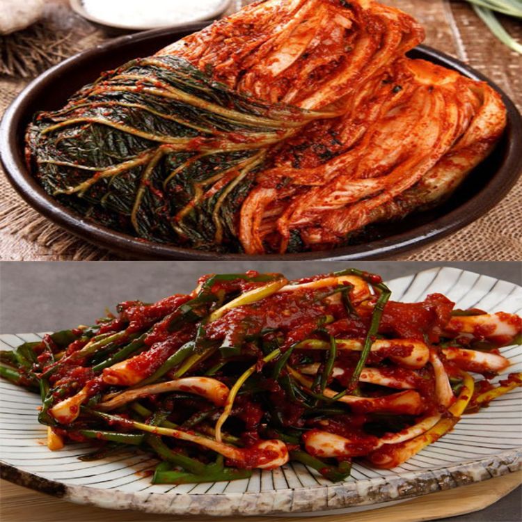 Fresh 한복심 국내산 당일제조 수제 김치 혼합세트 포기김치 3kg 파김치 2kg 홈플러스 택배배송