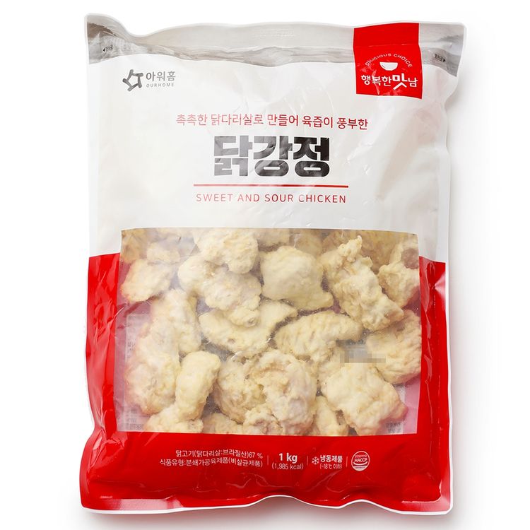 아워홈 행복한 맛남 닭강정 1kg 홈플러스 택배배송