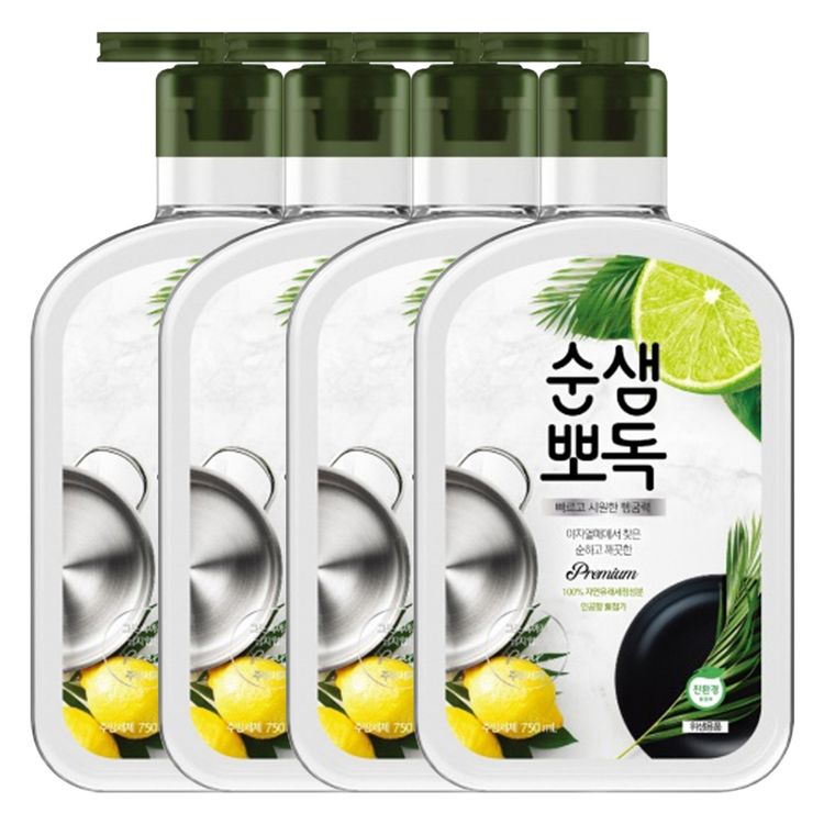 순샘 뽀독 주방세제 시트러스향 용기 750ml X 4개 홈플러스 택배배송