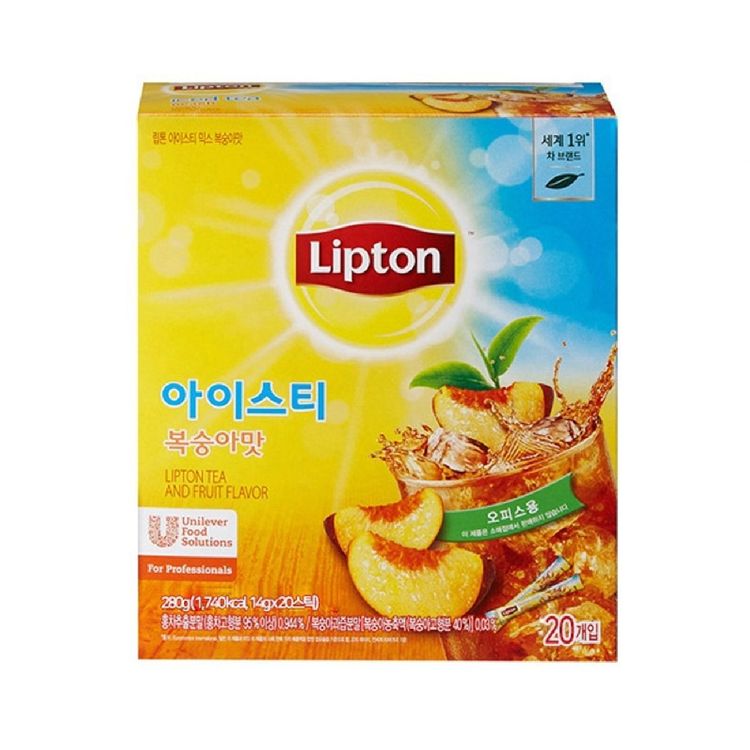 립톤 아이스티 복숭아 스틱 1곽 20개입 여름음료 홈플러스 택배배송