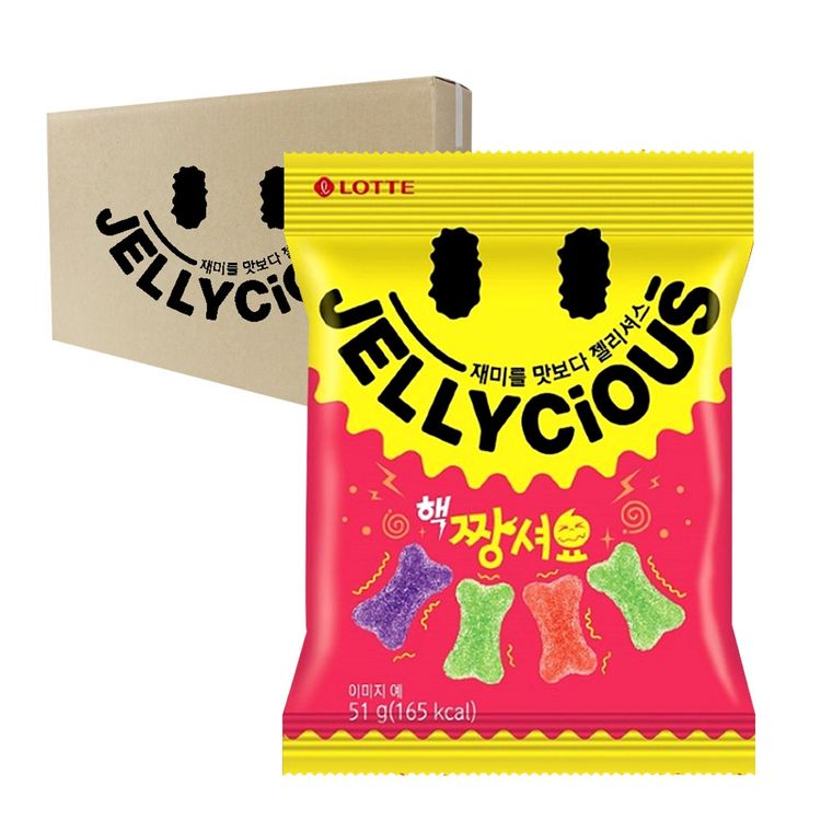 롯데 박스 핵 짱셔요 후르츠 51g 48입 젤리 홈플러스 택배배송
