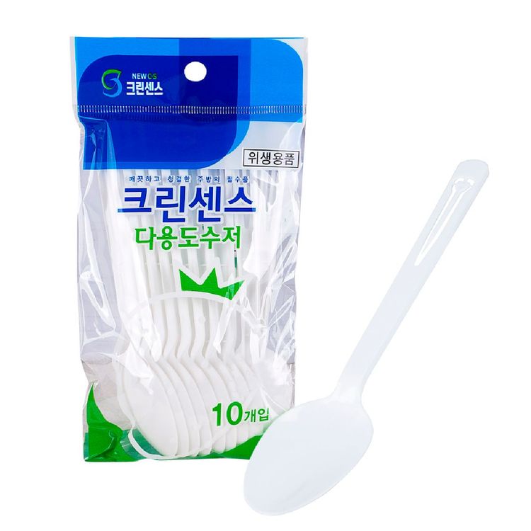 10개입 크린센스 일회용수저 1봉 다회용수저 다용도수저 수저 일회용숟가락 일회용스푼 1회용 홈플러스 택배배송