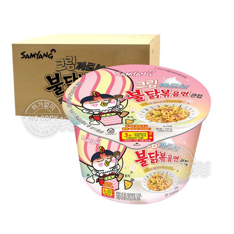 삼양 박스 크림까르보불닭볶음면 큰컵120g 16입 홈플러스 택배배송