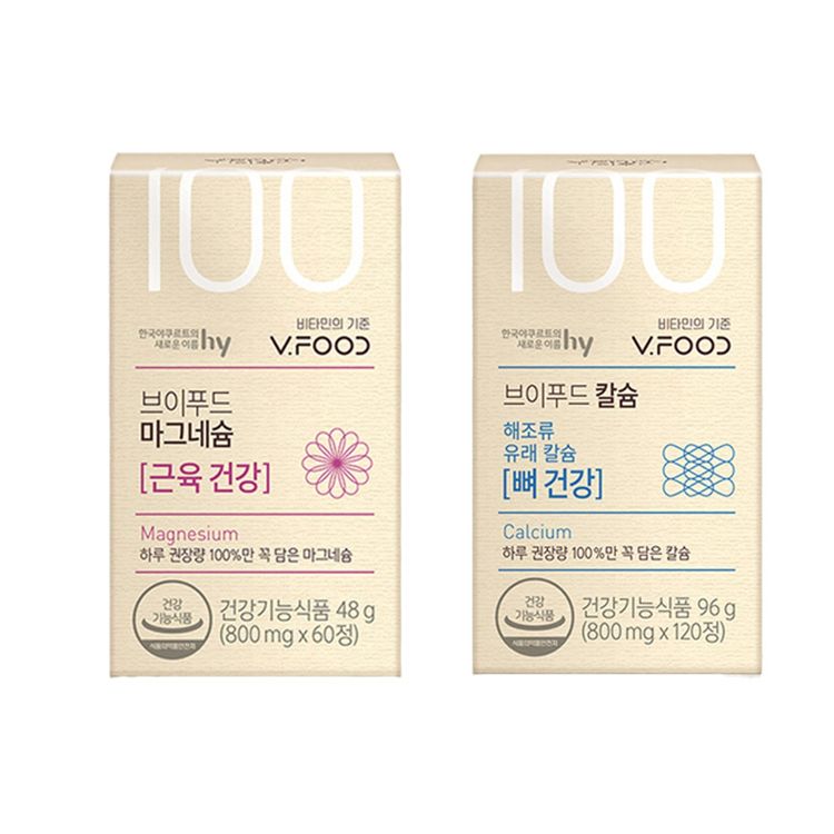브이푸드 마그네슘 60정 1개칼슘 120정 1개 홈플러스 택배배송