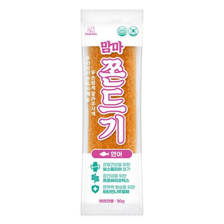 강아지 애견 소프트 칭찬 간식 쫀드기 연어 1ea 홈플러스 택배배송