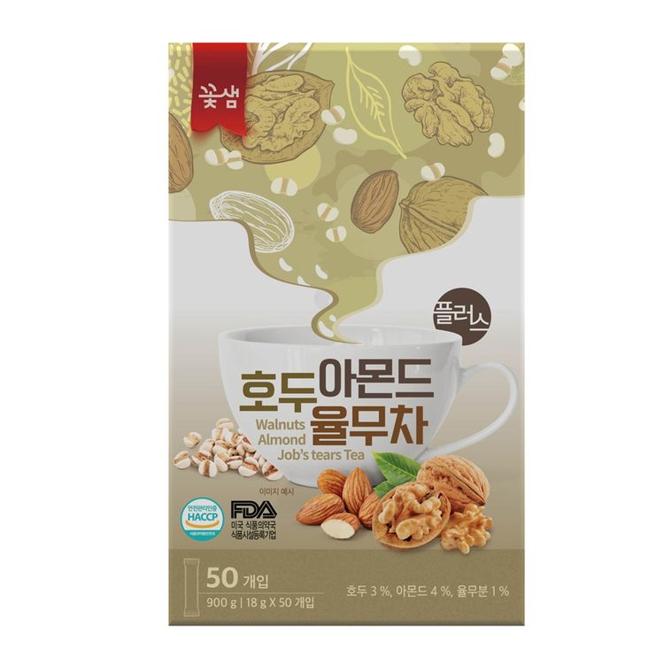 꽃샘 호두아몬드율무차 플러스 50t 홈플러스 택배배송