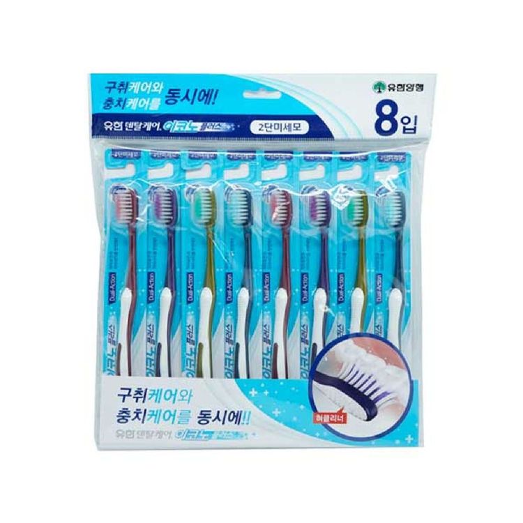 유한 덴탈칫솔 이코노플러스 8p 미세모 치석제거 홈플러스 택배배송