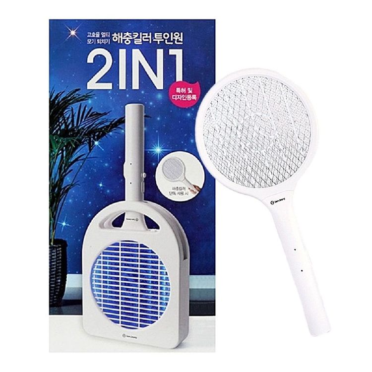 삼정2in1 해충킬러 전자모기채 Led모기채 전기모기채 홈플러스 택배배송