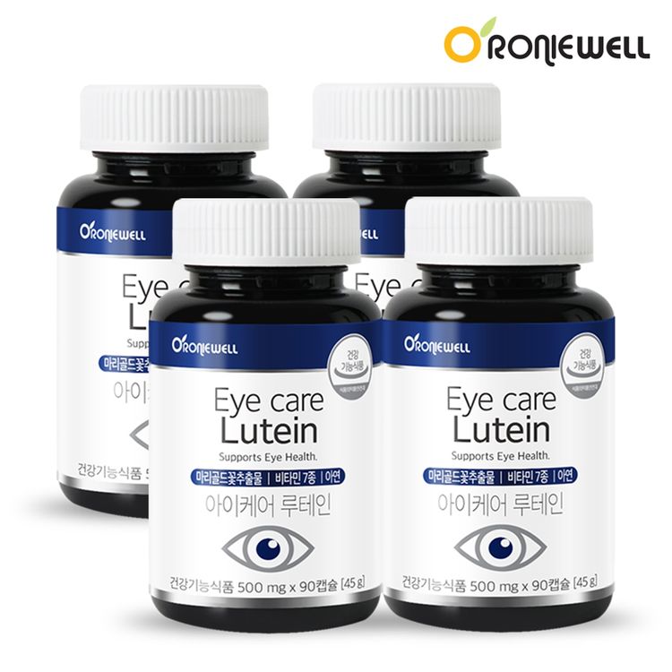 로니웰 아이케어 루테인 500mg 90캡슐 4개 12개월분 홈플러스 택배배송
