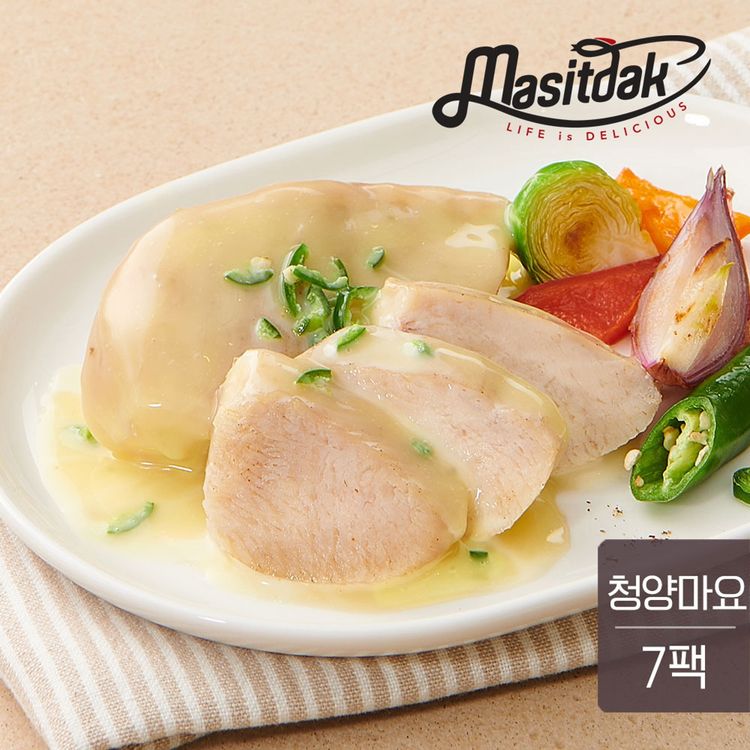 맛있닭 소스 통 닭가슴살 청양마요 100gx7팩 홈플러스 택배배송