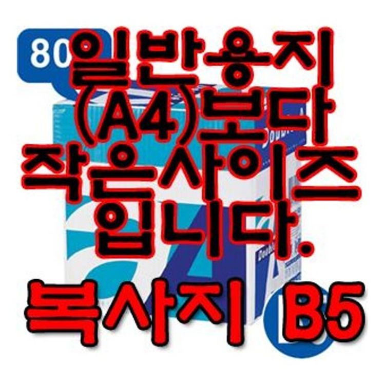 더블에이(더블A) 복사용지 (80g/B5/1Box) | 홈플러스 택배배송