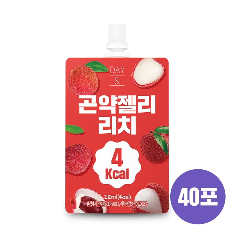 참앤들황토농원 데이앤 리치 곤약젤리 130mlx40포 벌크 홈플러스 택배배송