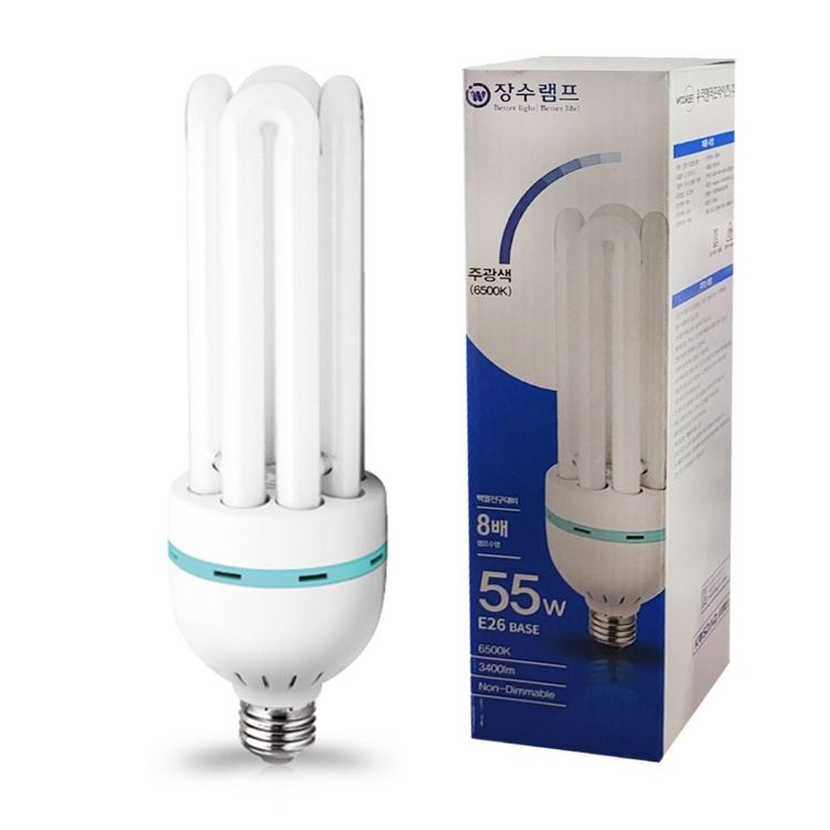 장수램프 n1084B42CED 고와트 삼파장 EL 형광램프 55W 주광색E26 | 홈플러스 택배배송