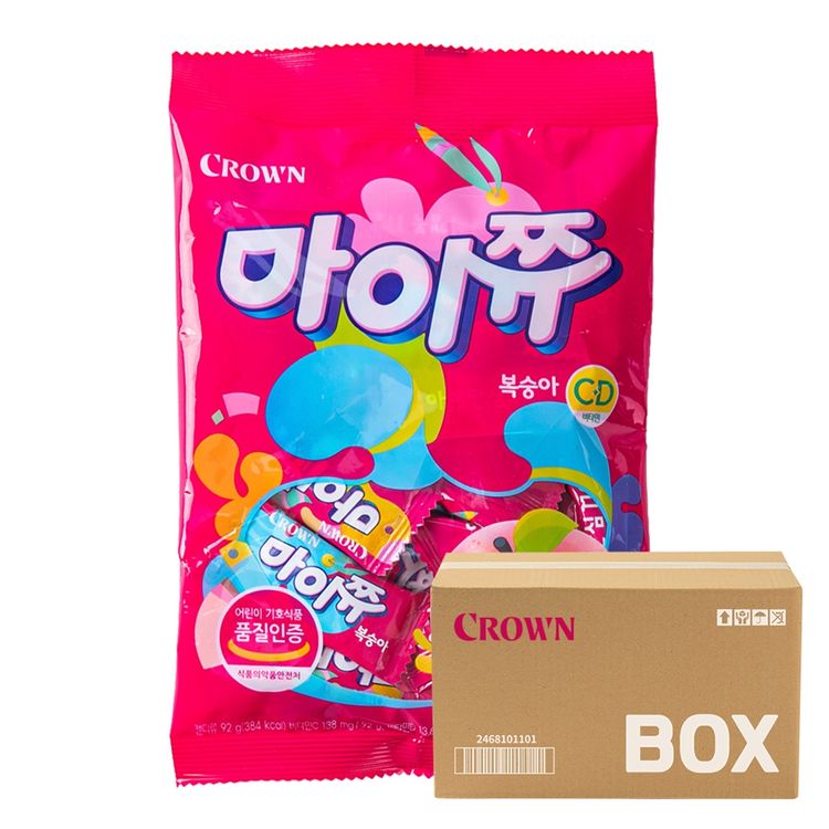 크라운 마이쮸 복숭아 92g 20입 홈플러스 택배배송