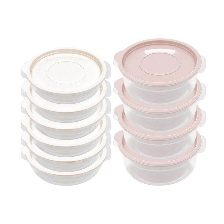 1616개심플쿡 냉동밥 원형 전자렌지용기 400ml 아이보리 600ml 인디핑크 홈플러스 택배배송