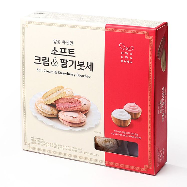 화과방 소프트 크림 딸기붓세 55g X 8개입 홈플러스 택배배송