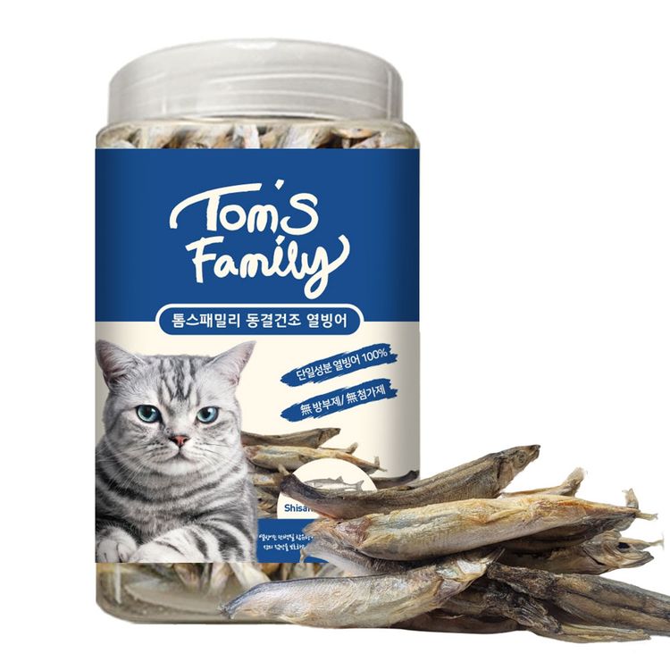 톰스패밀리 동결건조 고양이간식 열빙어 80g요고캔 170g 홈플러스 택배배송