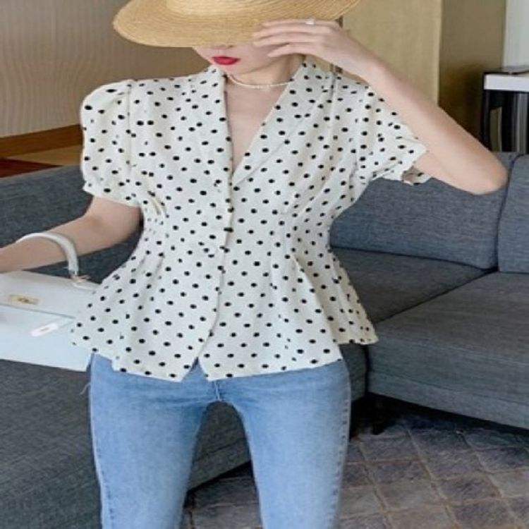 도트 실용적인 N6213979cd6 포인트 카라넥 블라우스 데이트룩 여성패션의류 홈플러스 택배배송