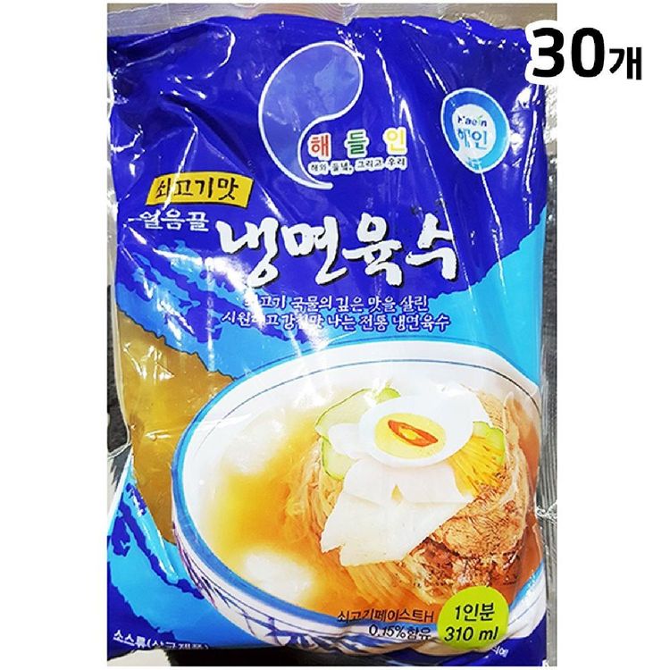 해인 냉면 육수 310gx30 냉면육수 소고기육수 쇠고기육수 실온육수 액상소스 국물육수 봉 홈플러스 판매자택배