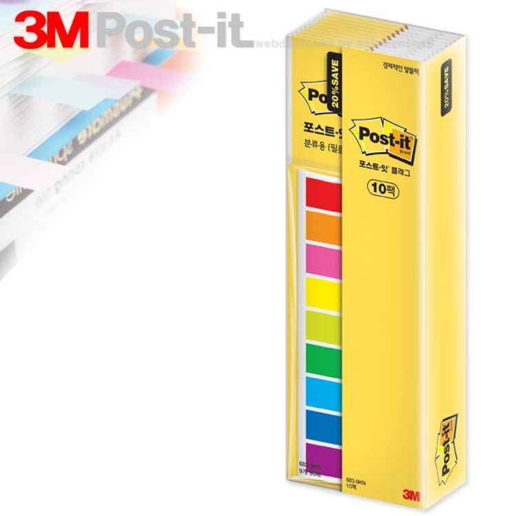 3m포스트잇 플래그오피스팩 683 9kn 10쓰리엠포스트잇포스트잍 홈플러스 택배배송