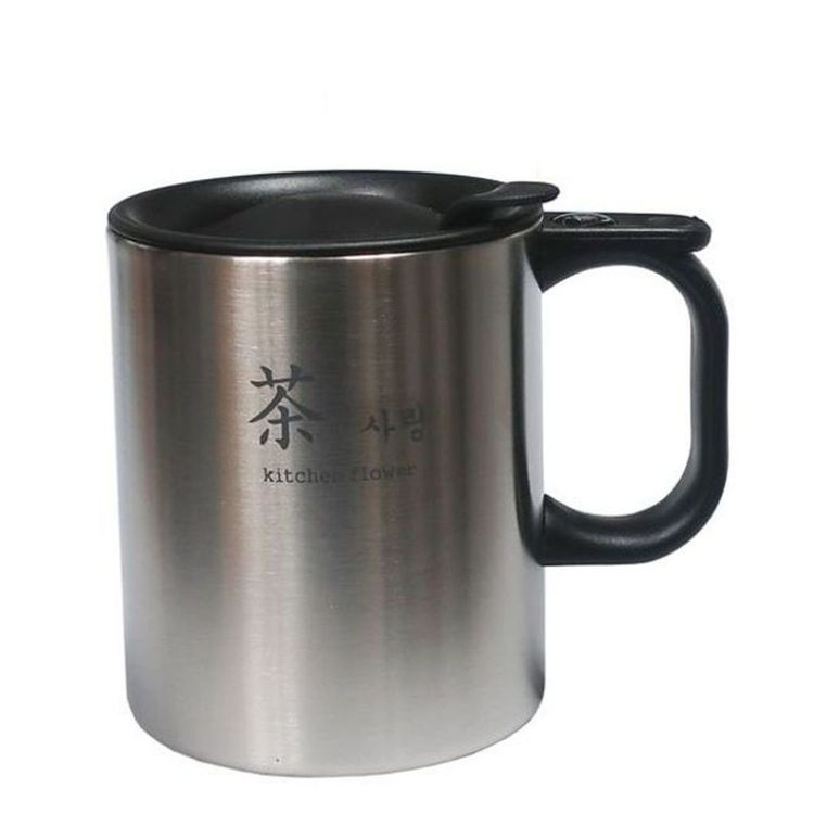 차사랑 스텐 뚜껑 머그잔 360ml 찻잔 물컵 커피잔 홈플러스 택배배송