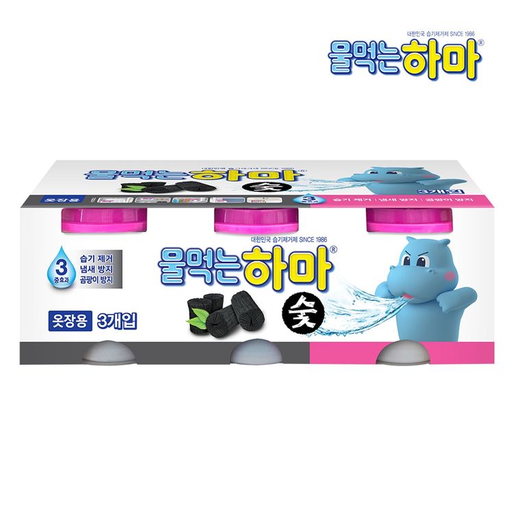 물하마 옷장용 제습제 참숯 280g3p 홈플러스 택배배송