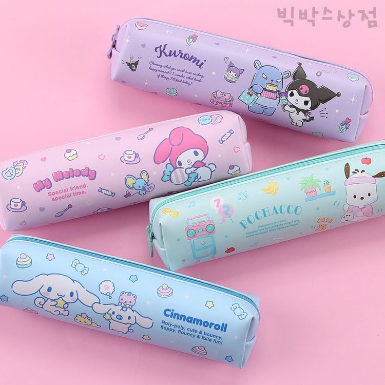 산리오 베이직필통 1p 미니 펜슬케이스 파우치 봉제필통 마이멜로디 시나모롤 필기구 문구 신 홈플러스 택배배송