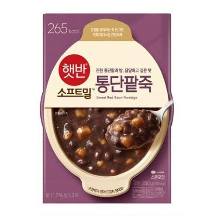간편식품 즉석밥 CJ 햇반 소프트밀 통단팥죽 280g X 24개 | 홈플러스 택배배송