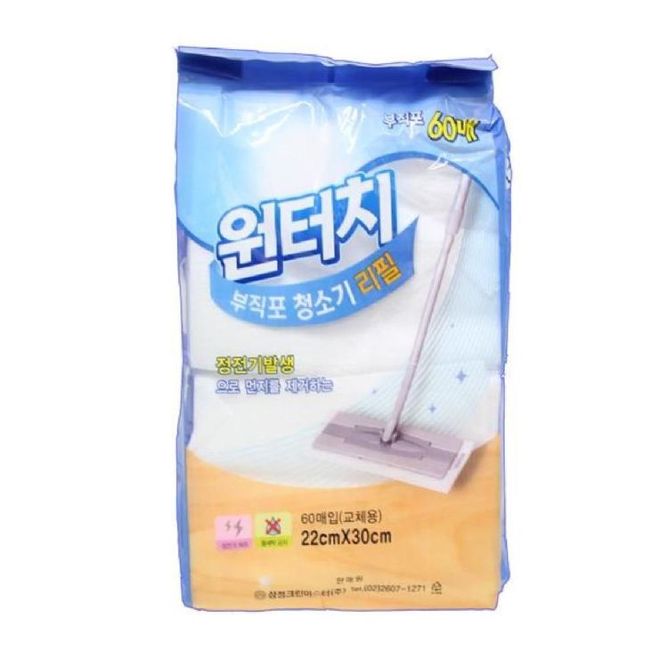 부직포 N9021b3dbd7 청소기 리필용 60매 정전기청소포 먼지청소포 홈플러스 택배배송