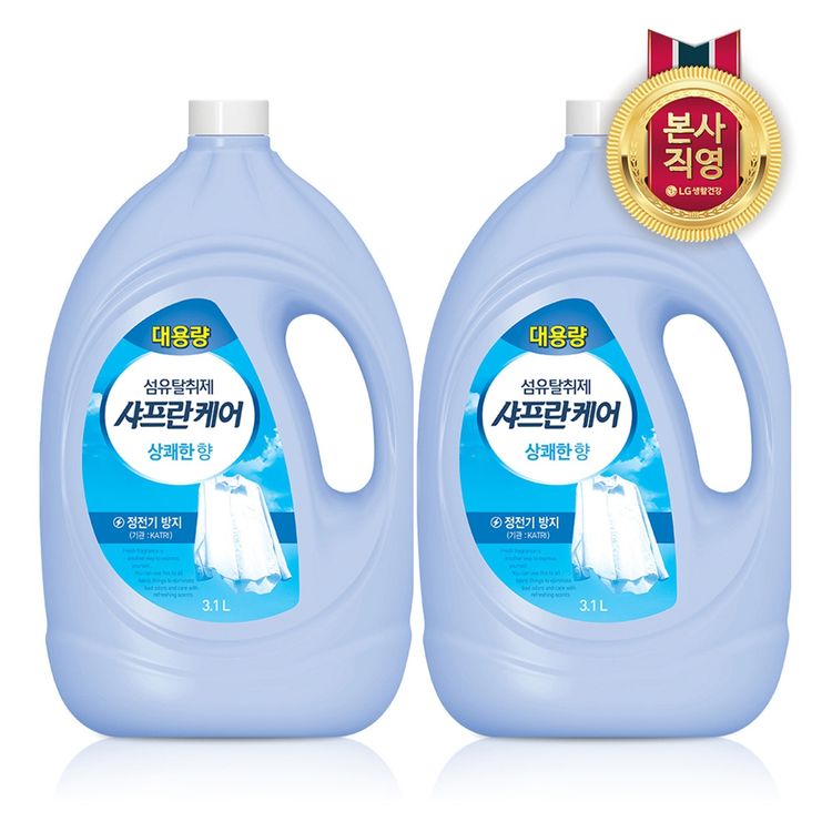 Lg생활건강 샤프란케어 대용량 31l 상쾌한향 X 2개 홈플러스 택배배송