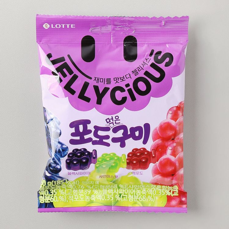 롯데 젤리셔스 포도먹은 구미 60g 홈플러스